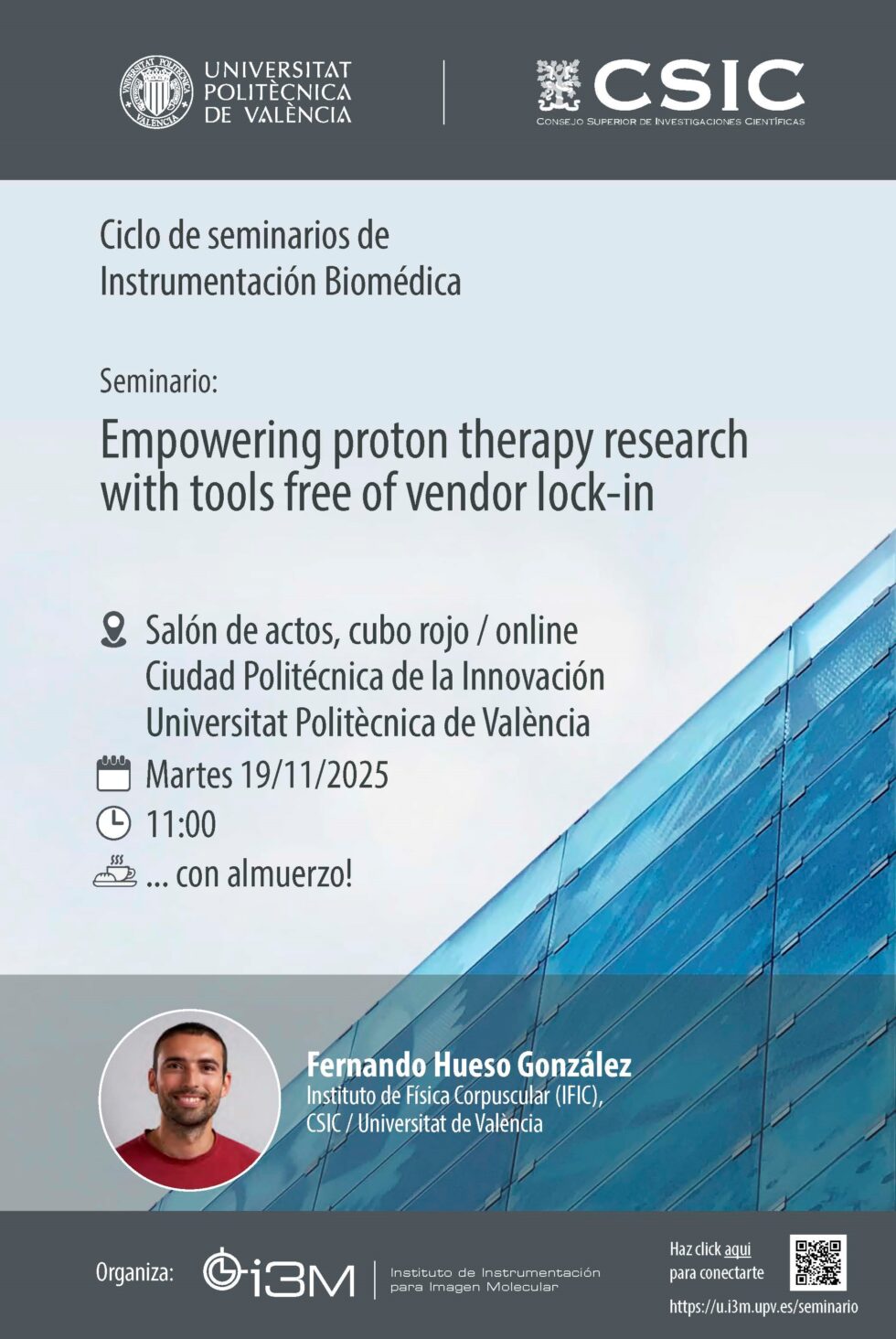 SEMINARIO: Empowering proton therapy research with tools free of vendor ...